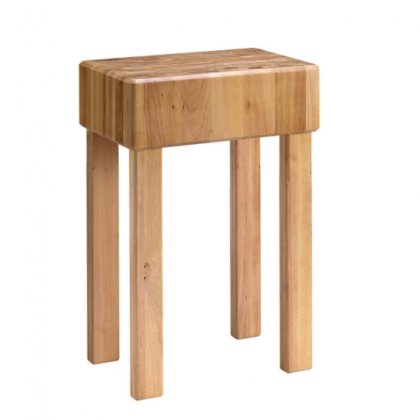 Wooden chopping block with fixed wooden legs size 60x60x90h cm ...