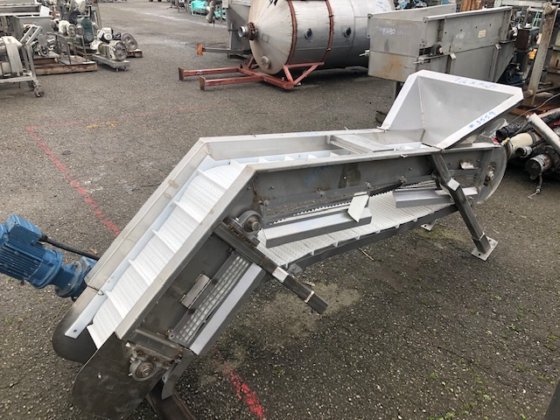 Intralox Flighted Belt Elevator in Stockton, CA, USA