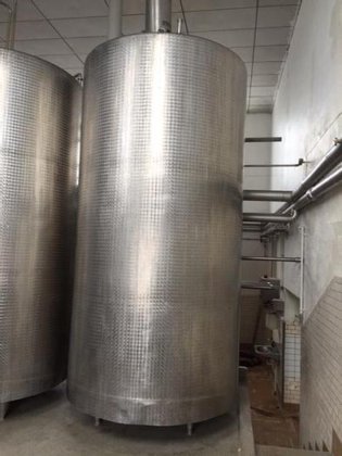 8 m3 stainless steel tanks. in Harndrup, Denmark