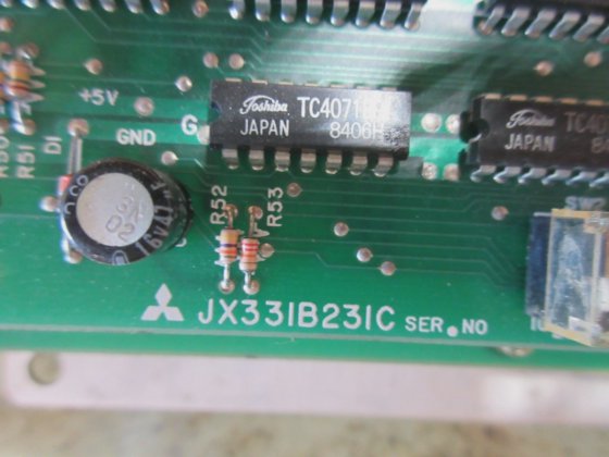 MITSUBISHI KEYBOARD CONTROLLER 76543210 HC74202M JX331B231C CNC OKUMA ...