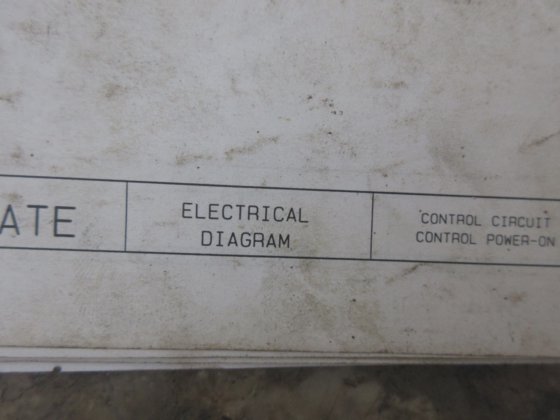 OKUMA CADET MATE CNC VERTICAL MILL SCHEMATICS ELECTRICAL DIAGRAM E-777 ...