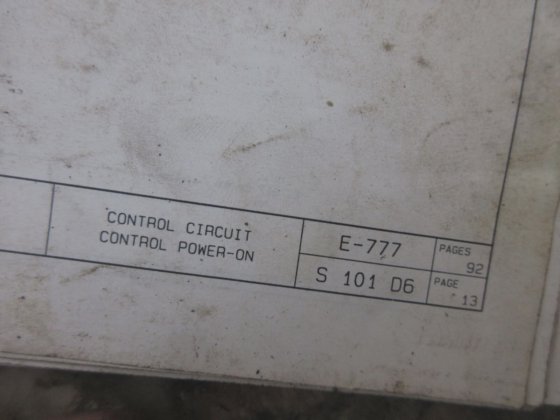 OKUMA CADET MATE CNC VERTICAL MILL SCHEMATICS ELECTRICAL DIAGRAM E-777 ...