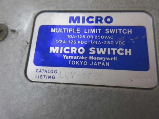 MICRO MULTIPLE LIMIT SWITCH LDV-5600 10A-125 250V in Santa Clarita, CA, USA