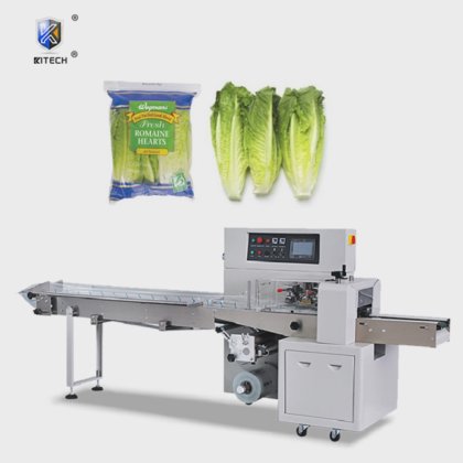 Sample Customization Automatic Lettuce Leafy Vegetable Bag Flow Pillow ...
