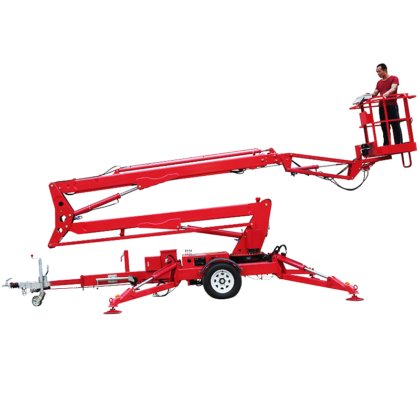 Portable Lifter Telescoping 12m-24m Aerial Trailer Towable Manlift Tow ...