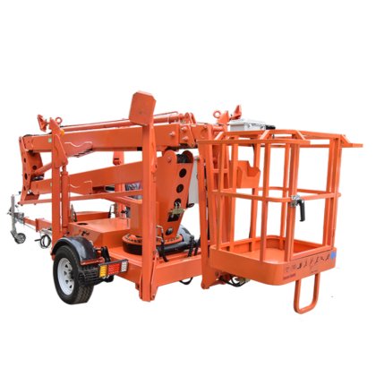 12m 20m Tow Behind Trailer Mounted Boom Lift Pick up Truck Articulated ...