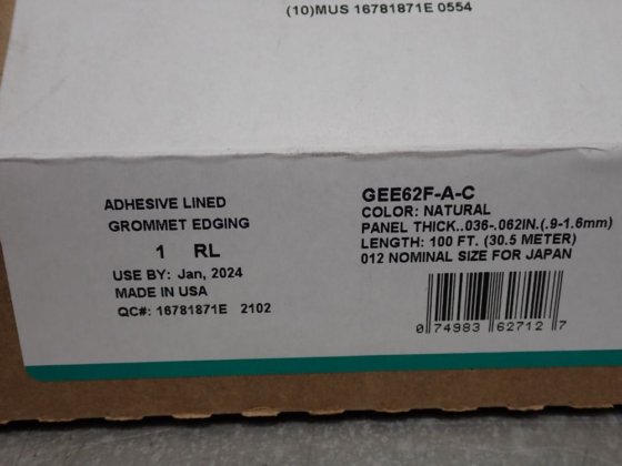 PANDUIT ADHESIVE LINED GROMMET EDGING in Fort Worth, TX, USA