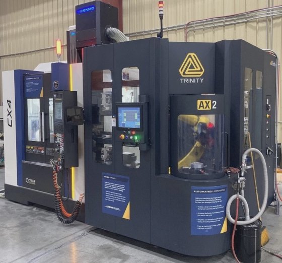 2022 YCM CX-4 5-Axis VMC & Trinity AX2-24 Automatic Pallet System ...