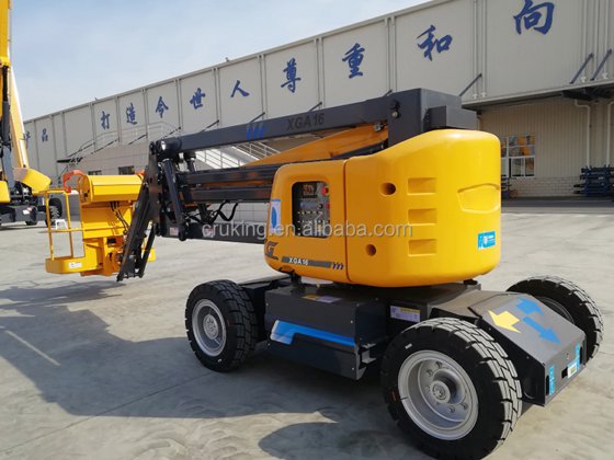 Chinese Official XGA16 16m Manlift Cherry Picker Towable Articulated ...