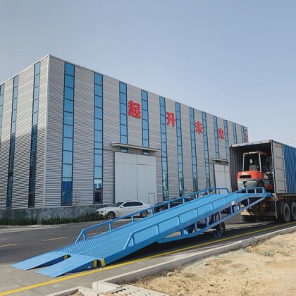 Hydraulic Portable Container Dock Ramp Manual Control Dock Ramp Loading ...