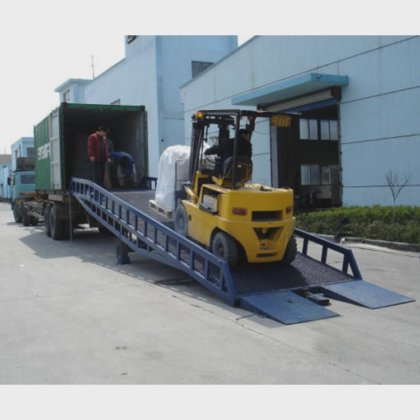 Hydraulic Portable Container Dock Ramp Manual Control Dock Ramp Loading ...