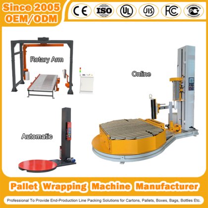 Automatic Skid/Pallet Stretch Film Wrap Pallet Wrapper Automatic Pallet ...