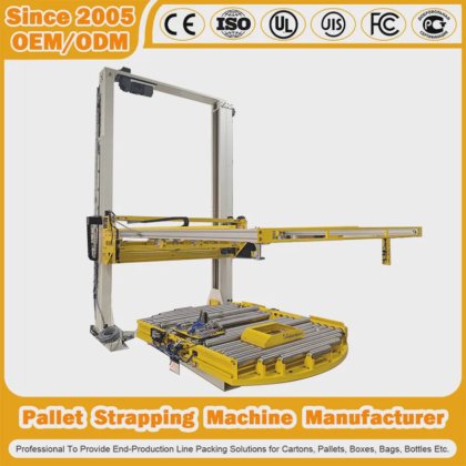 Automatic Pallet Wrapping Strapping Rotary Arm Shrink Packing ...