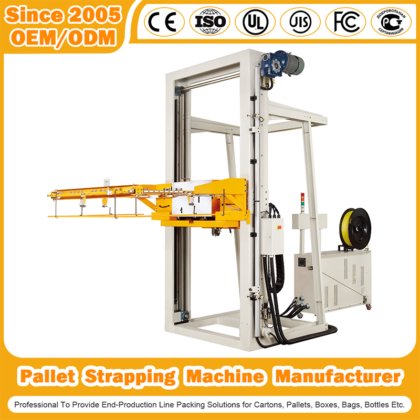 Automatic Pallet Wrapping Strapping Rotary Arm Shrink Packing ...