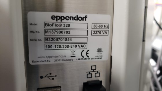 Eppendorf BioFlo 320 Bioprocess Control System in Frederick, MD, USA