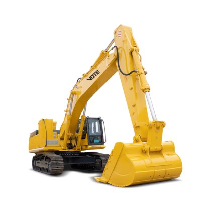 56 ton large excavator huge crawler digger powerful boom two engine big ...