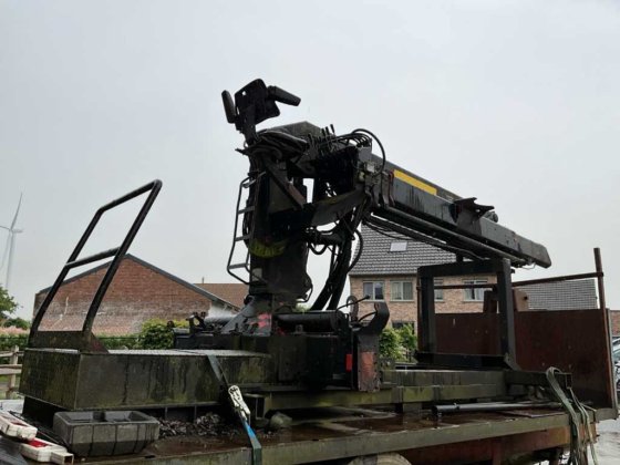 Hooklift container system, platform container with crane in Nazareth ...