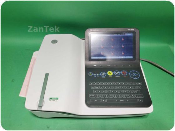 GE MAC 2000 EKG Machine 12 Lead Resting ECG System w/ WiFi - Patient ...