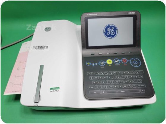 GE MAC 2000 EKG Machine 12 Lead Resting ECG System w/ WiFi - Patient ...