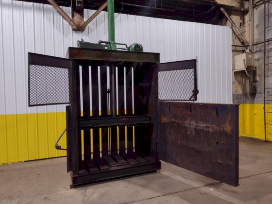 60" X 30" CRAM-A-LOT #VB-60-T VERTICAL HYDRAULIC CARDBOARD BALER in ...