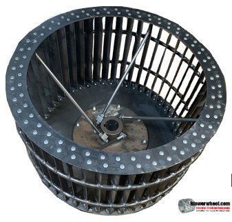 Single Inlet Steel Blower Wheel 15" D 6-1/8" W 1" Bore-Clockwise ...
