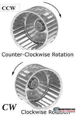 Double Inlet 304 Stainless Steel Blower Wheel 6" Diameter 6-3/8" Width ...