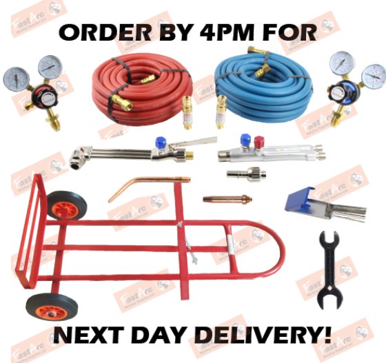 OXY/ ACETYLENE PORTABLE LIGHTWEIGHT WELDING & CUTTING SET GAS TORCH ...