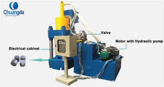 Recycling Compressor Scraps Hydraulic Press in Hangzhou, China