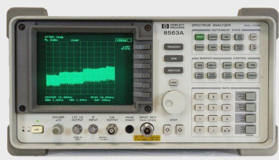 HP Agilent 8563A Spectrum Analyzer 26.5 GHz Spectrum Analyzer in ...