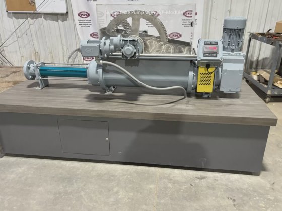 Netzsch Sludge pump Museum Piece trade show booth in Fleetwood, PA, USA