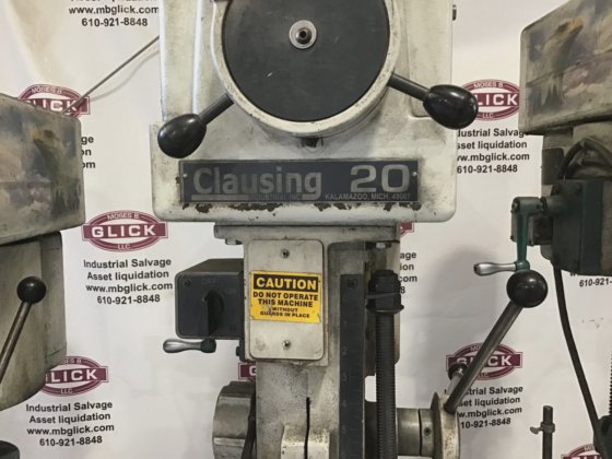 Clausing 2284 20in. Drill Presses Variable Speed Drive 1.5HP 1760RPM ...