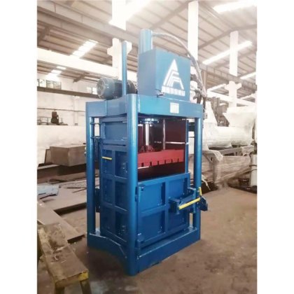 Portable vertical hydraulic baler Vertical carton and cardboard baler ...