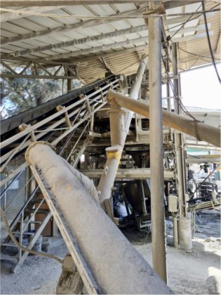 Concrete making station in Ramat Gan, Tel Aviv, Israel