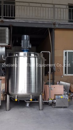 Sanitary Emulsification High Shear Mixing Tank with Circulating Shear ...