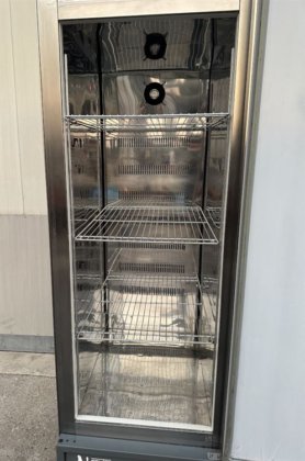 Stainless column refrigerator cabinet in San Fior, Veneto, Italy