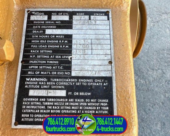 1989 CATERPILLAR D342 ENGINE 235HP in Miami, FL, USA