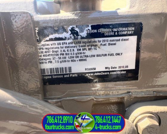 2010 JOHN DEERE 4024TF270 ENGINE 62HP in Miami, FL, USA