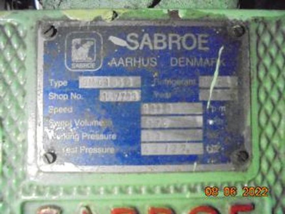 SABROE SMC106S REFRIGERATION COMPRESSORS in India