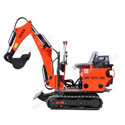 China mini Excavator 0.8T Small Digger 1 Ton Excavator With Rubber ...