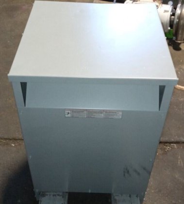 SQUARE D 45 KVA TRANSFORMER 3-PHASE 480 HV 208/120 LV WYE EE45T3H in ...