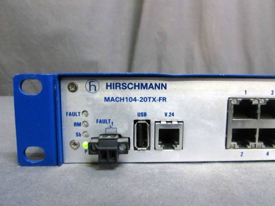 HIRSCHMANN MACH104-20TX-FR 24 PORT GIGABITSWITCH; 20X 10/100, 4X 1000GB ...