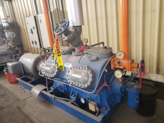 Vilter Reciprocating Ammonia Compressor system: Model: VMC4512 XL in ...
