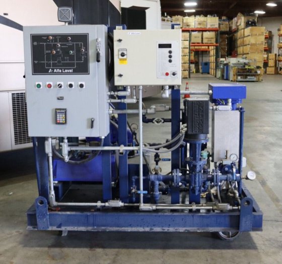 Alfa-Laval MMB 305S-11 lube oil purifier module, SS. in United States
