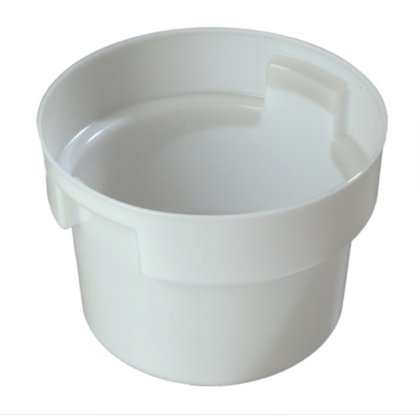 Carlisle® Round Food Storage Container, White, 12 qt - 1200 WHITE in ...