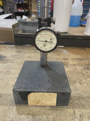 Nos Starrett No. 25-631 Dial Indicator with Granite Stand 1.000" Range ...