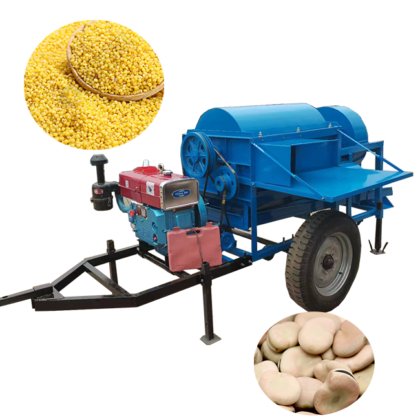 Hot selling electric Millet thresher Mung bean threshing machine diesel ...