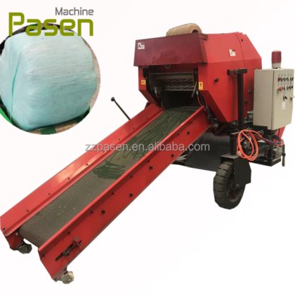 Hay And Straw Baler Silage Bale Wrap Net Machine Rice Straw Baling ...