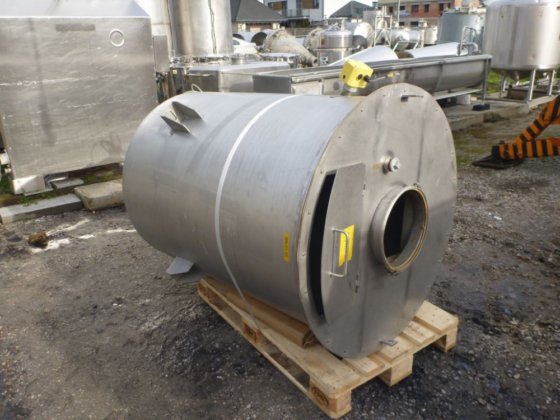 1200 L Vertical Stainless Steel Silos Conical Bottom With Valve U2410-2 ...