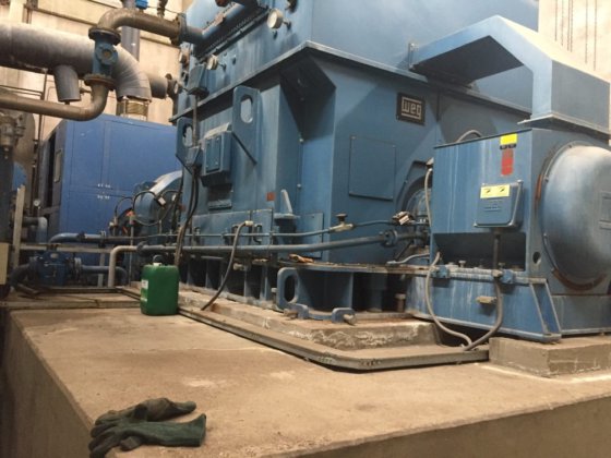 10,000 KW 870 PSI WEG Back Pressure Steam Turbine Generator ZW62459 in ...