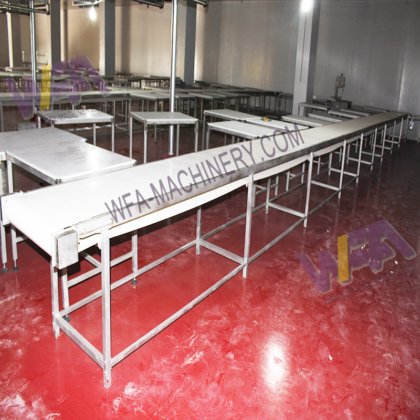 Slaughterhouse Deboning Belt Conveyor Table With Conveyor For Cut ...